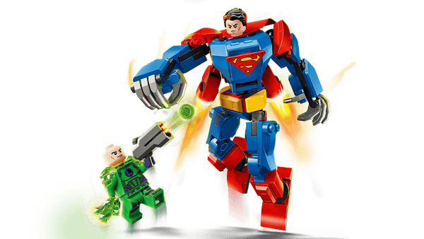 Lego DC Superman Mech vs. Lex Luthor Super Hero Toy Figure